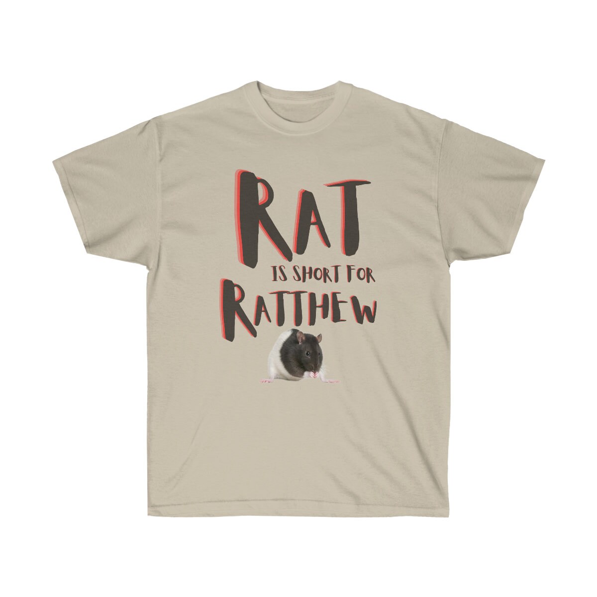 Rat is Short for Ratthew - Viral Meme - Funny Ironic Joke Gag Gift ...