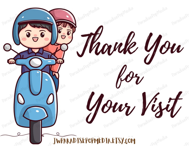Circuit Overseer Thank You Card - Thank You for Your Visit - Etsy