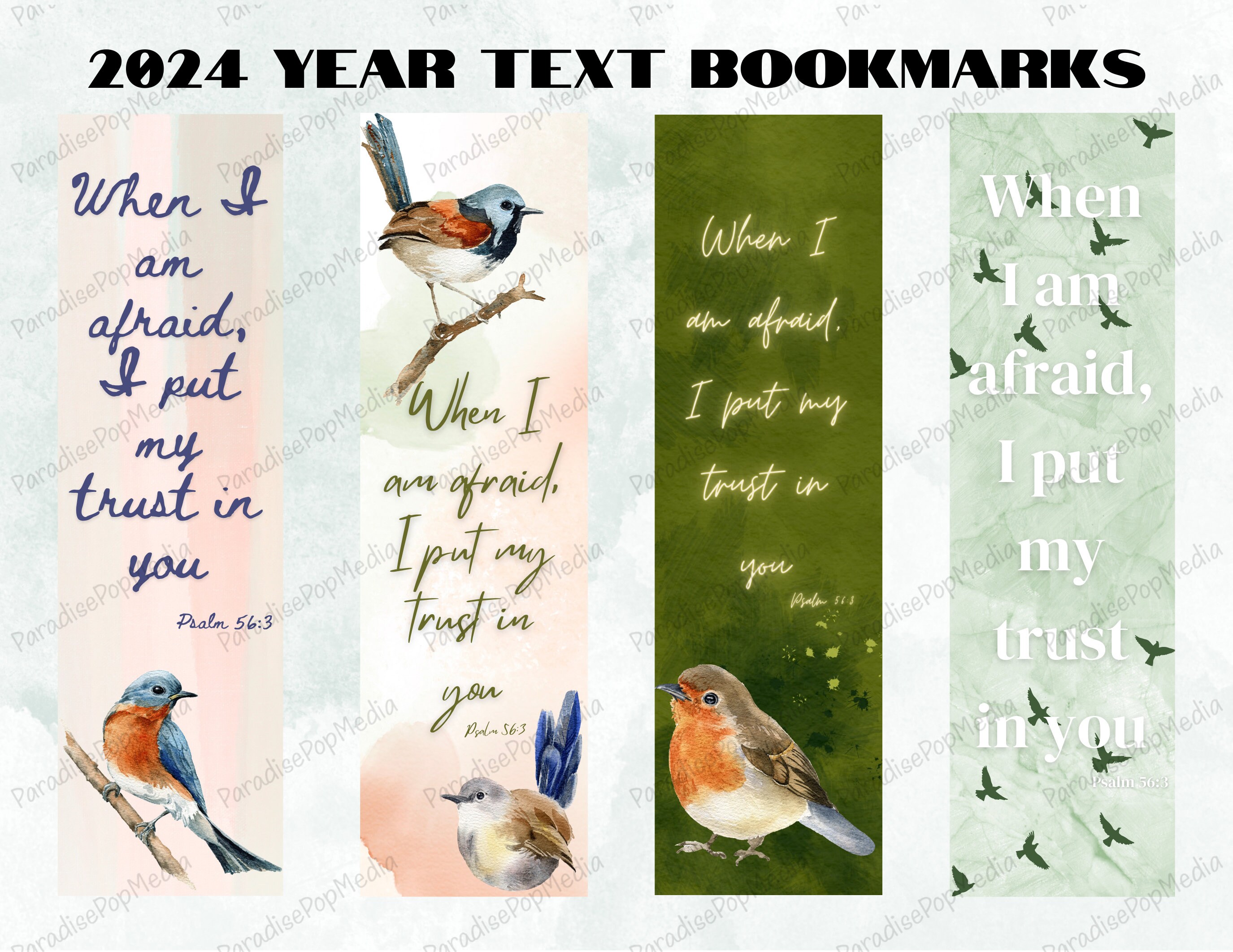 2024 Yeartext Bookmarks - Digital File - Etsy