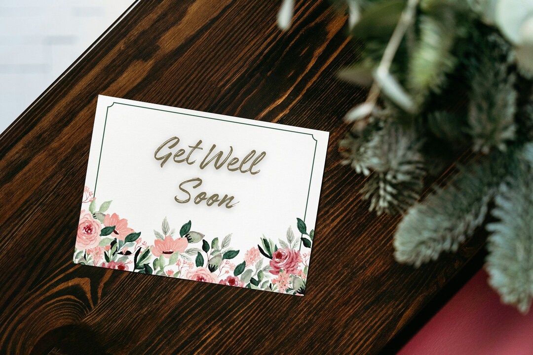 Get Well Soon Digital Card - Etsy