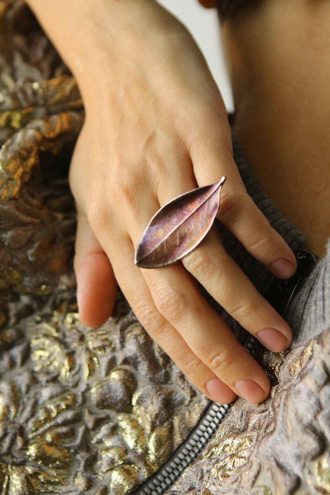 Roman Laurel Leaf Ring in Silver, Leaf Ring, Accent Ring, Adjustable Ring Unique - Etsy
