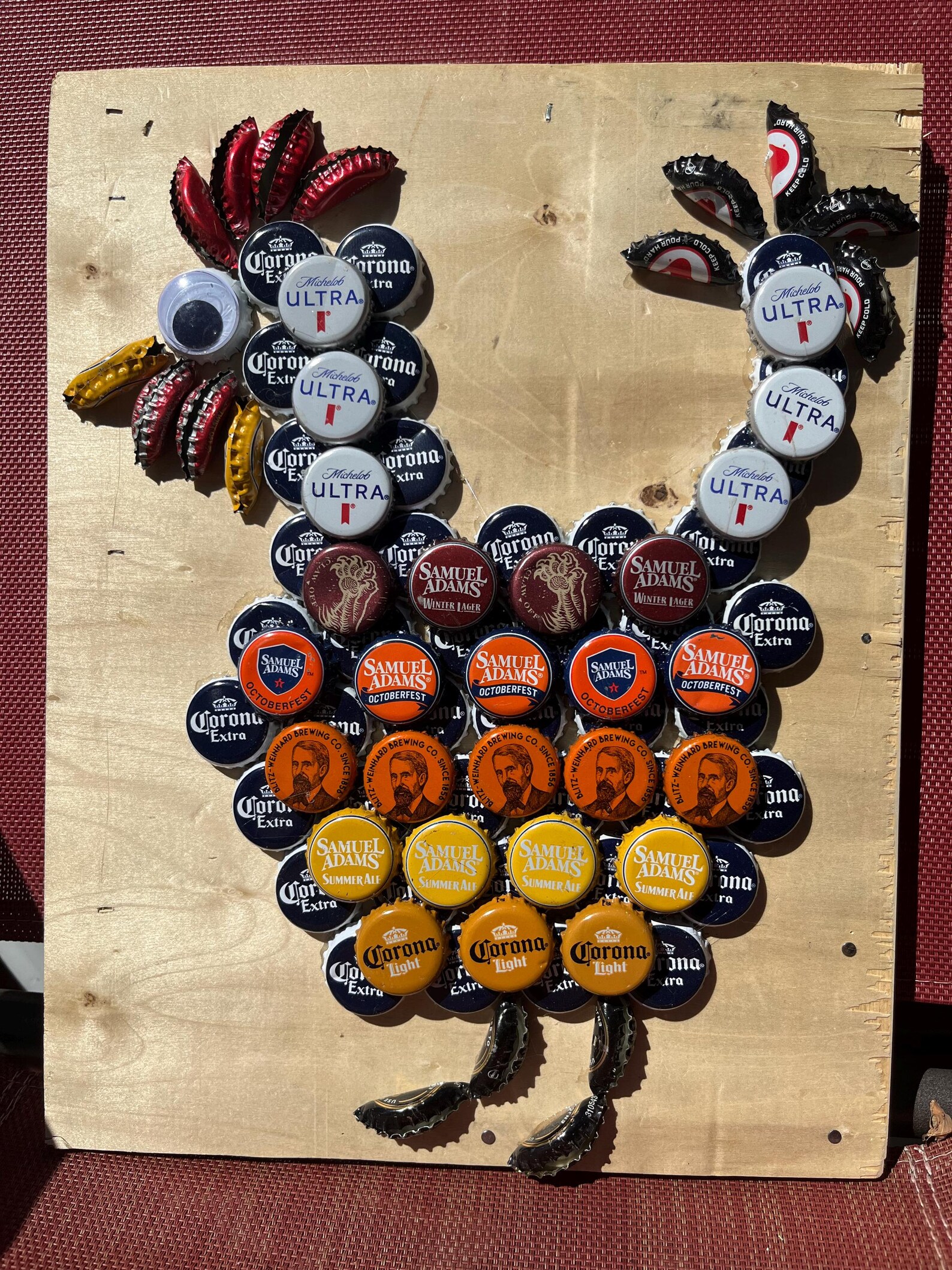 Rooster Beer Cap Art - Etsy