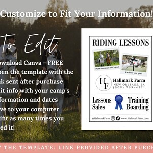 Riding Lessons Flyer Template | Canva Flyer Template | Riding Lessons ...