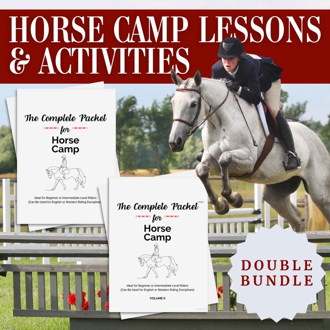 DOUBLE BUNDLE Horse Camp Lessons and Activities Packet | Horseback ...