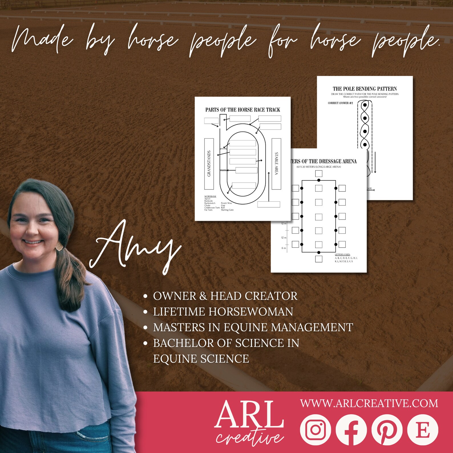 Horse Arena Worksheet Bundle | Horse Racing Track Labeling | Dressage ...