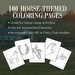 100 Horse Coloring Pages | Horses Coloring Book for Kids | Horse Camp ...