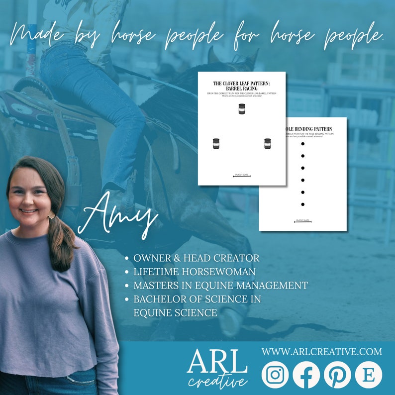 Barrel Racing & Pole Bending Patterns | Clover Leaf Pattern Diagram ...