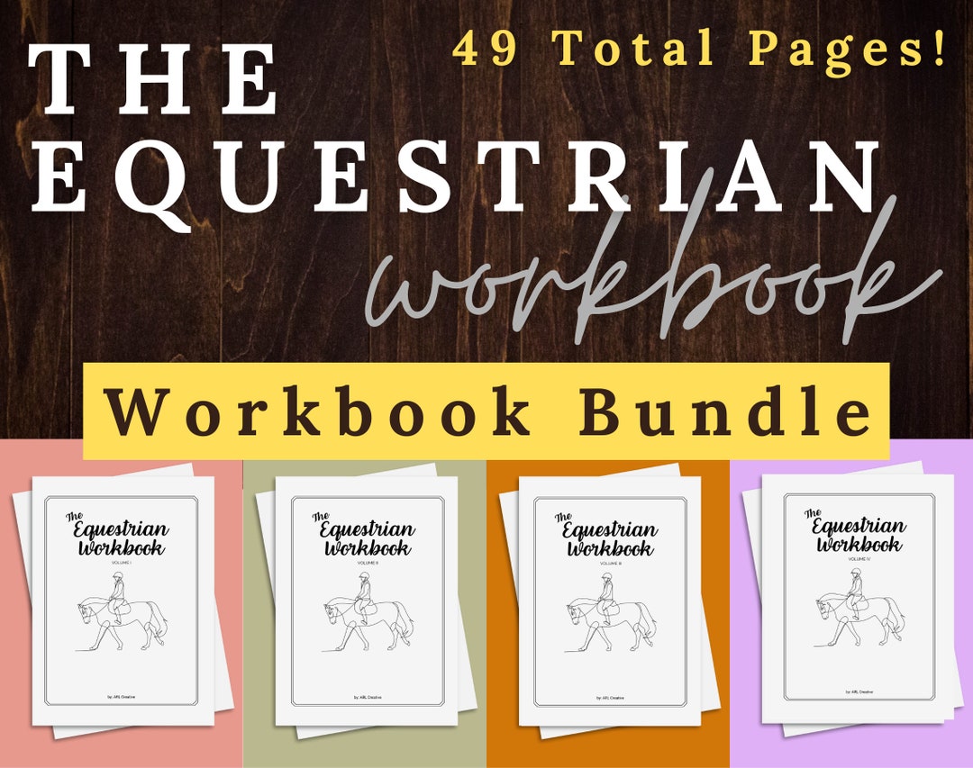 The Equestrian Workbook - Bundle (4 Workbooks) - Etsy