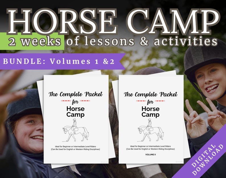 The Complete Horse Camp Lessons & Activities Packet - Double Bundle - Etsy