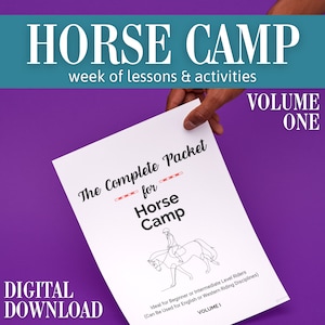 Complete Horse Camp Lessons and Activities Packet | Horseback Riding ...