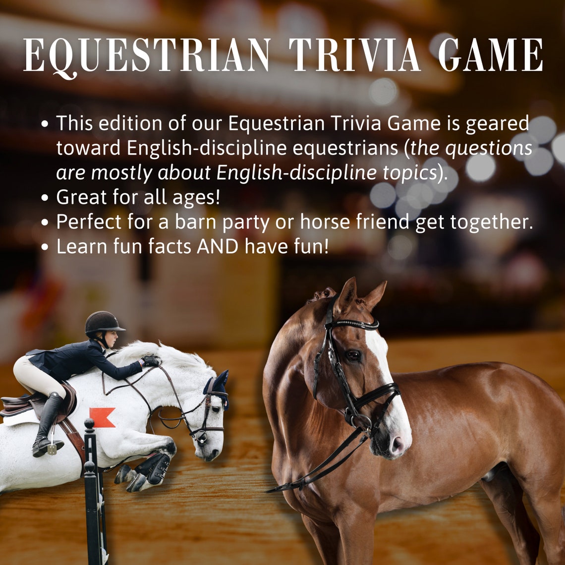 Horse Party Theme | Horses Game Printable Download | Equestrian Fun ...