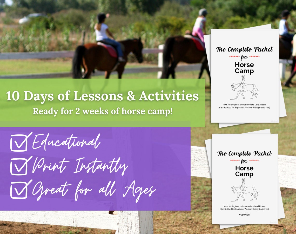 The Complete Horse Camp Lessons & Activities Packet - Double Bundle - Etsy