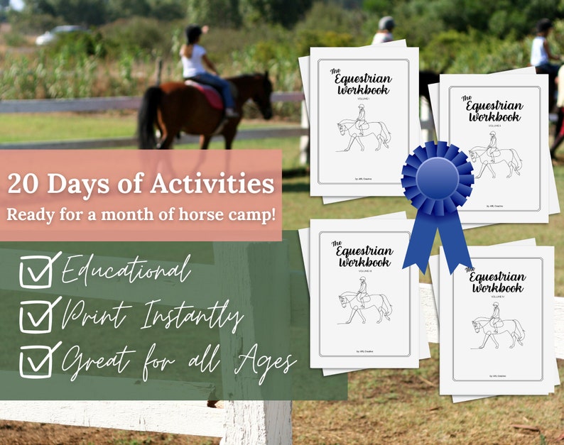 The Equestrian Workbook - Bundle (4 Workbooks) - Etsy