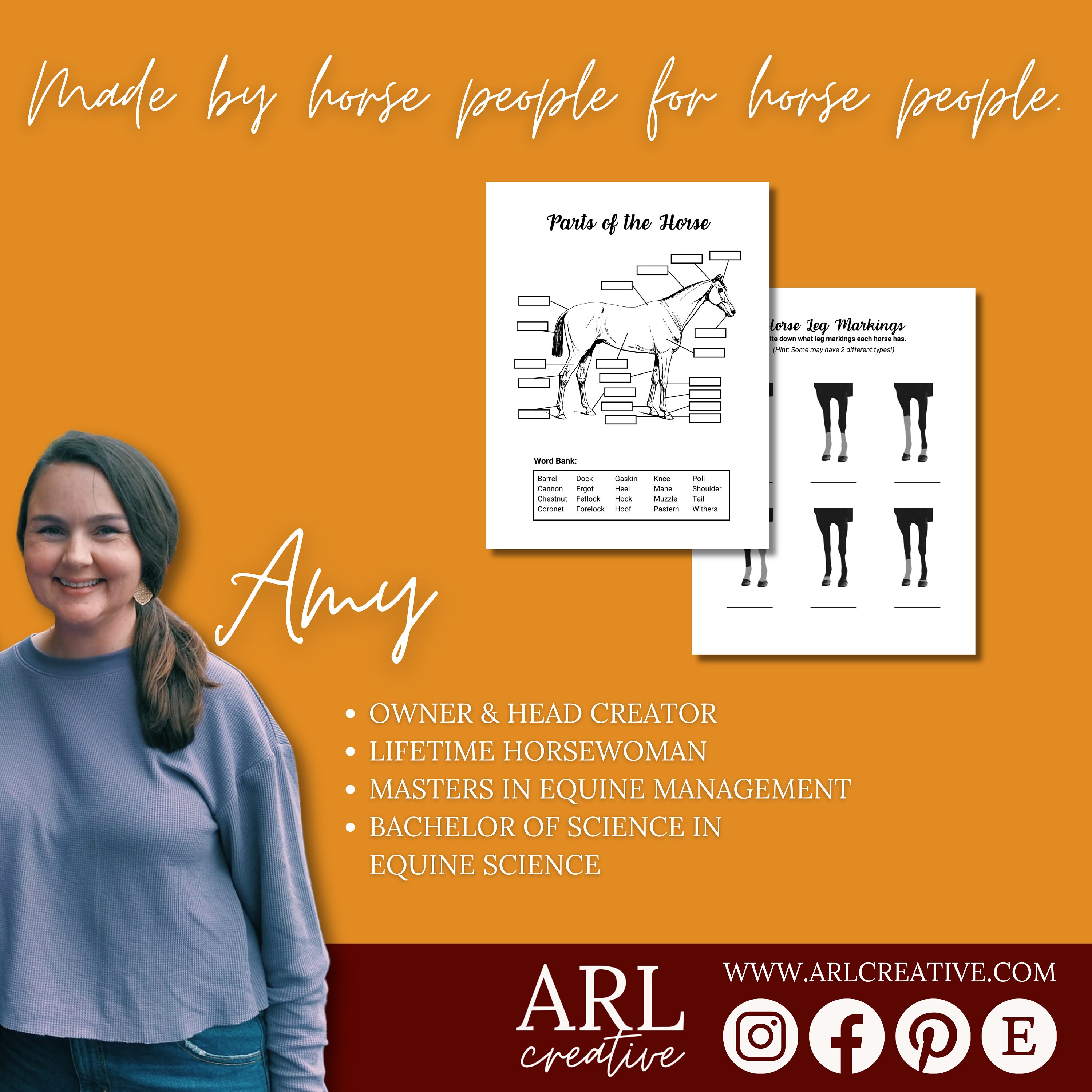 Horse Camp Worksheet Bundle | Horseback Riding Lesson Rain Day Activity | Homeschool Horse ...