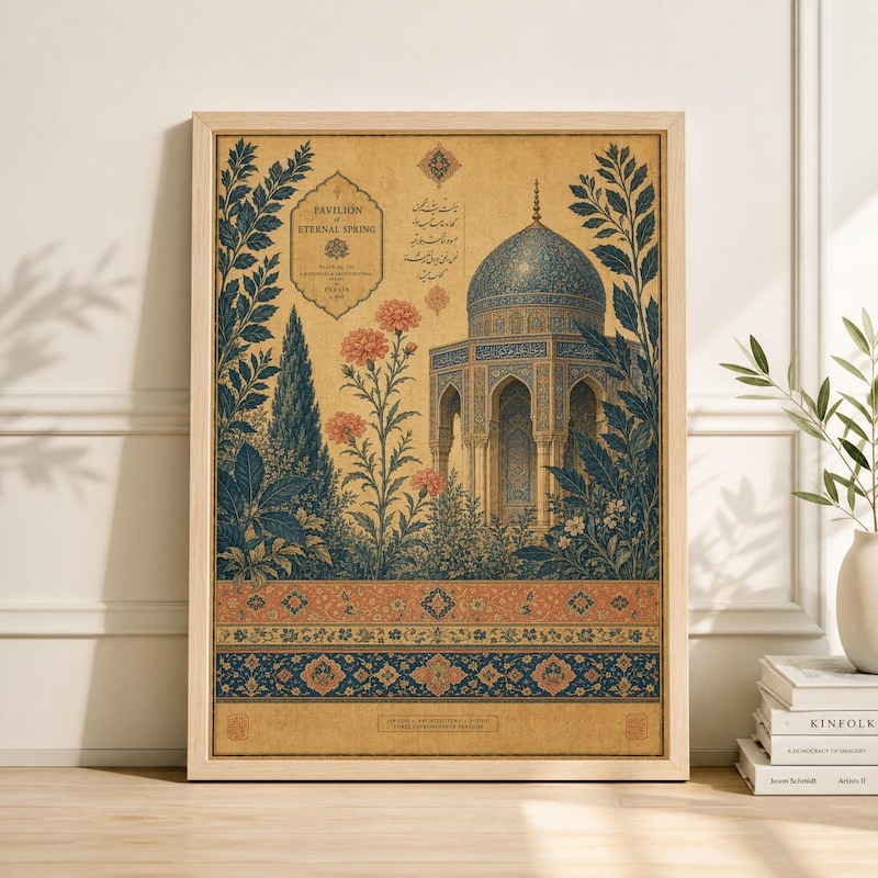 Vintage Poster Persian - Etsy