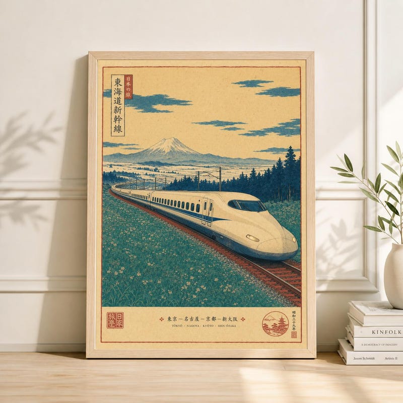 Poster Train Japan - Etsy