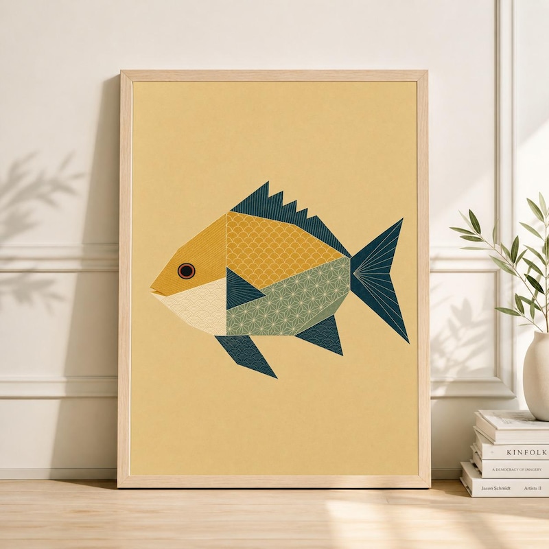Fish Origami Wall Art - Etsy