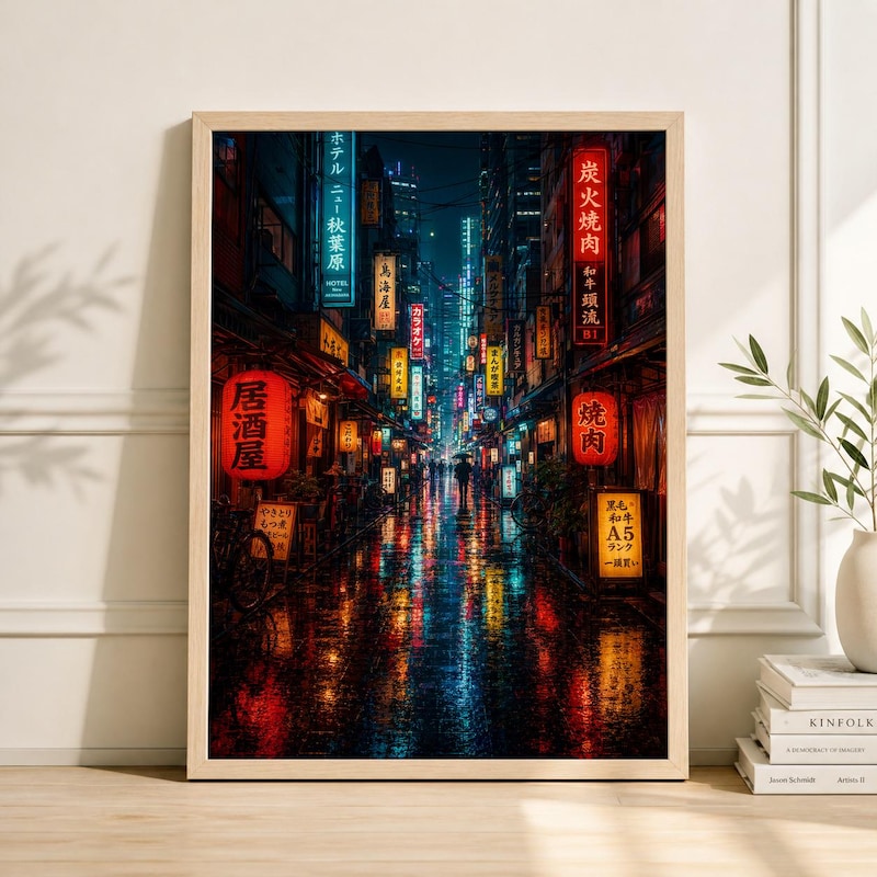 Neon Poster Cyberpunk - Etsy