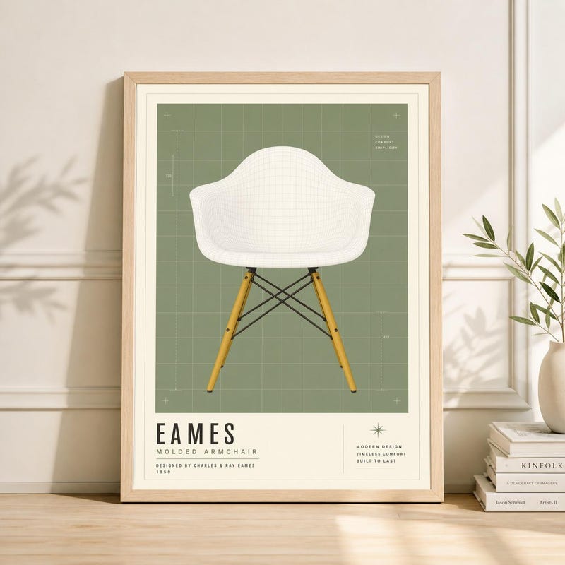 Scandinavian Chair Green - Etsy