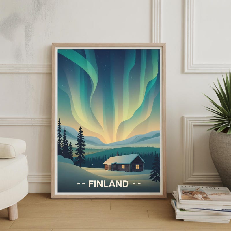 Finnish Travel Posters - Etsy