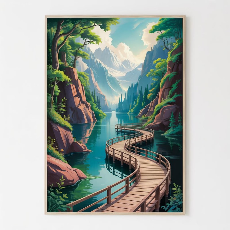 Plitvice Lake Wall Art - Etsy