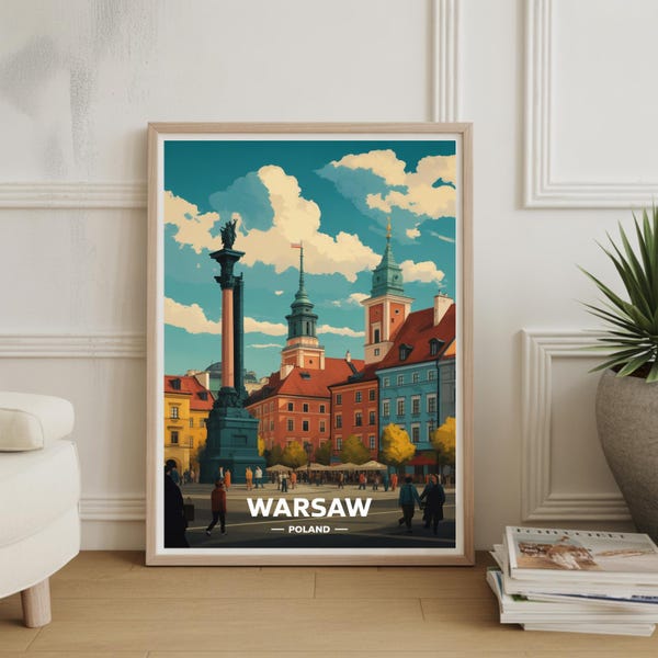 Old Town Warsaw Print - Etsy