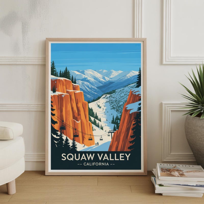Vintage Resort Ski Prints - Etsy