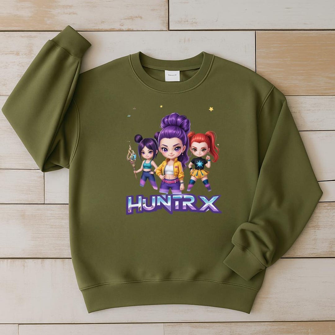 Huntrix Girls T-shirt, Kpop Demon Hunters Tee, Vintage Huntrix Fan Gift ...
