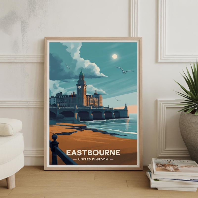 Vintage Eastbourne Poster - Etsy