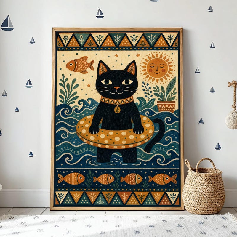 Naive Art Seaside - Etsy