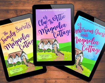 Premade Book Covers, Library-themed Book, Cozy Book Covers, Mystery ...
