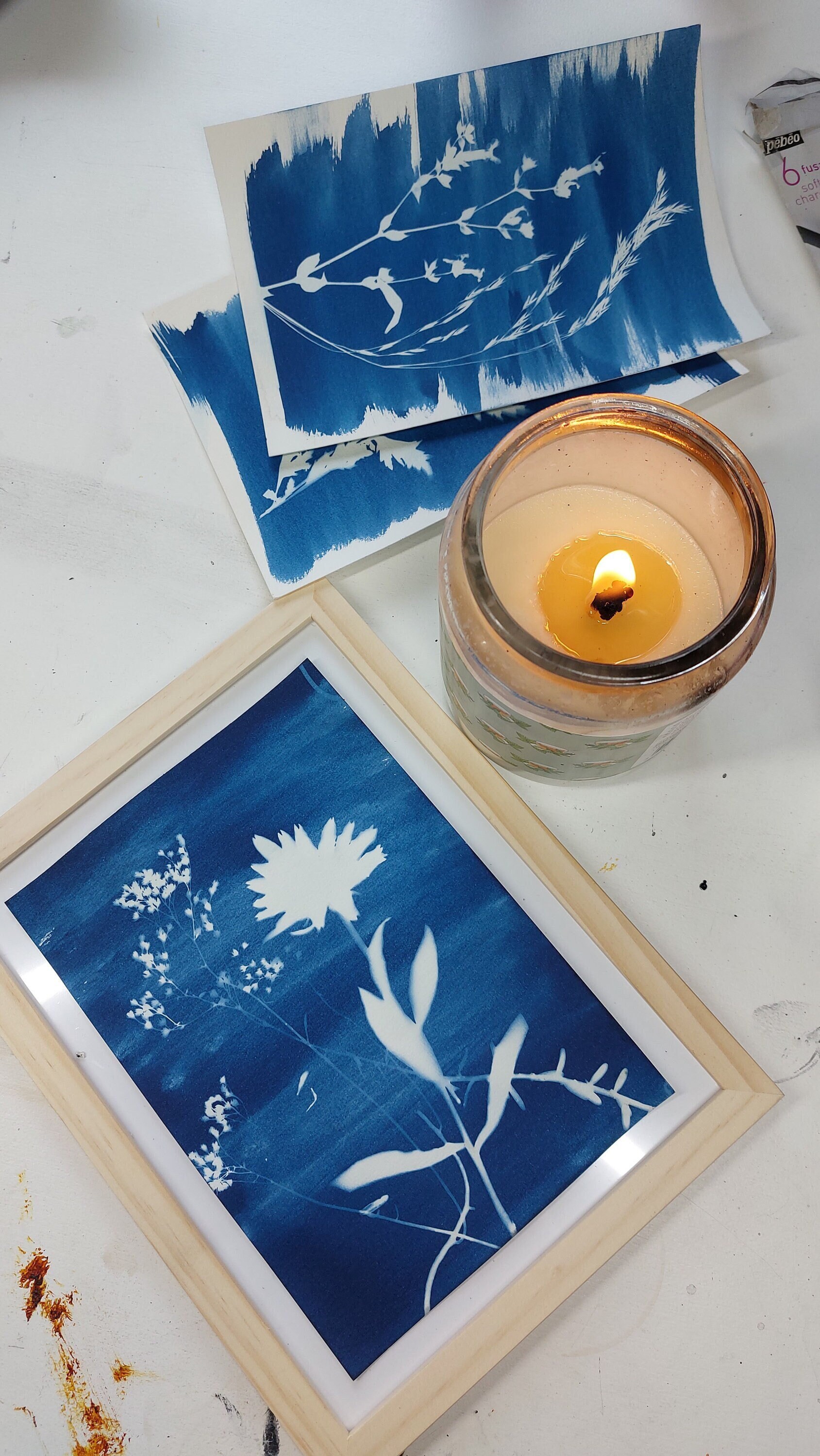 Tiny Blue 2 Cyanotype Photo Original Art Colourful Wall Art - Etsy