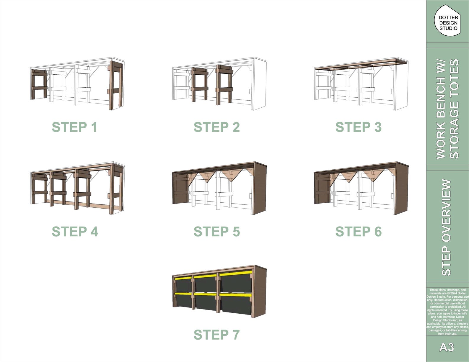 Workbench Plans With Tote Storage – Easy to Build - Step by Step Plans ...