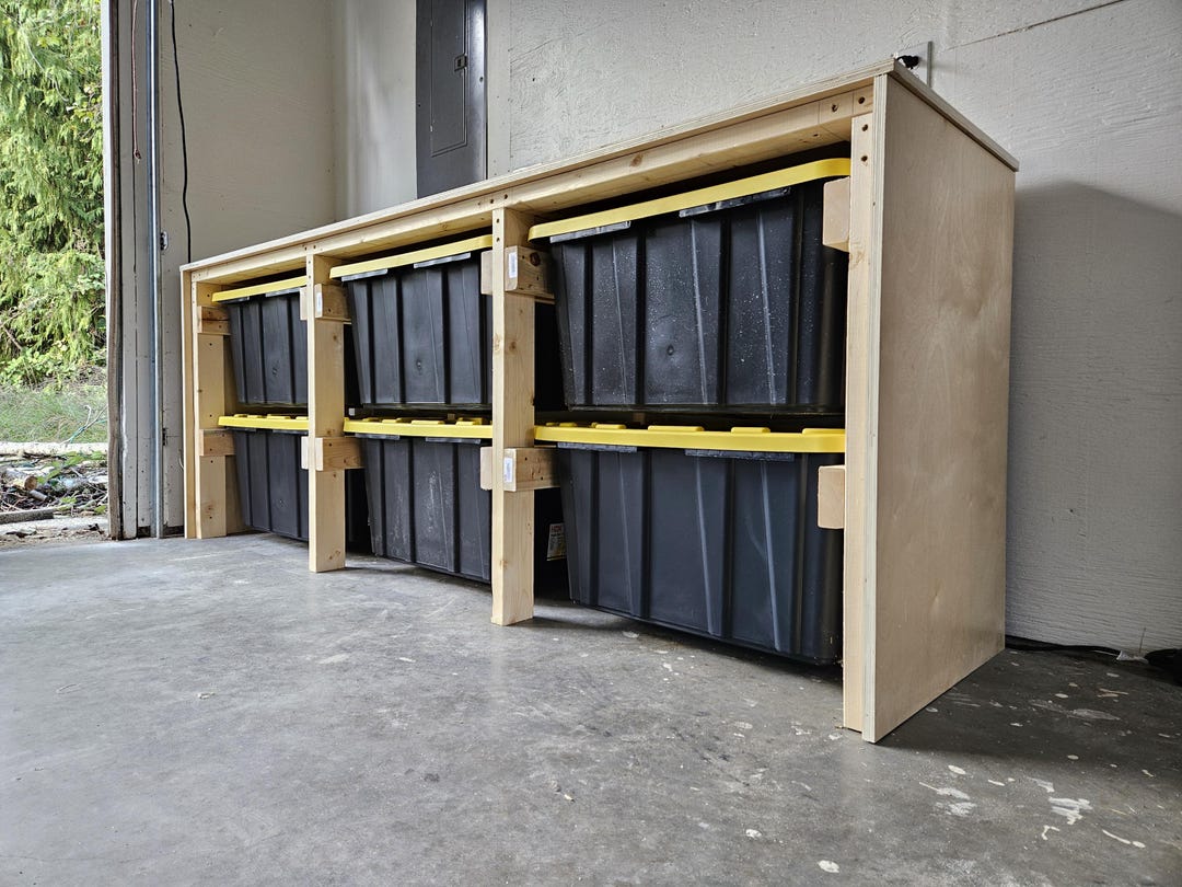 Tote Storage Workbench Build Plans: Easy Build (step-by-step) - Etsy