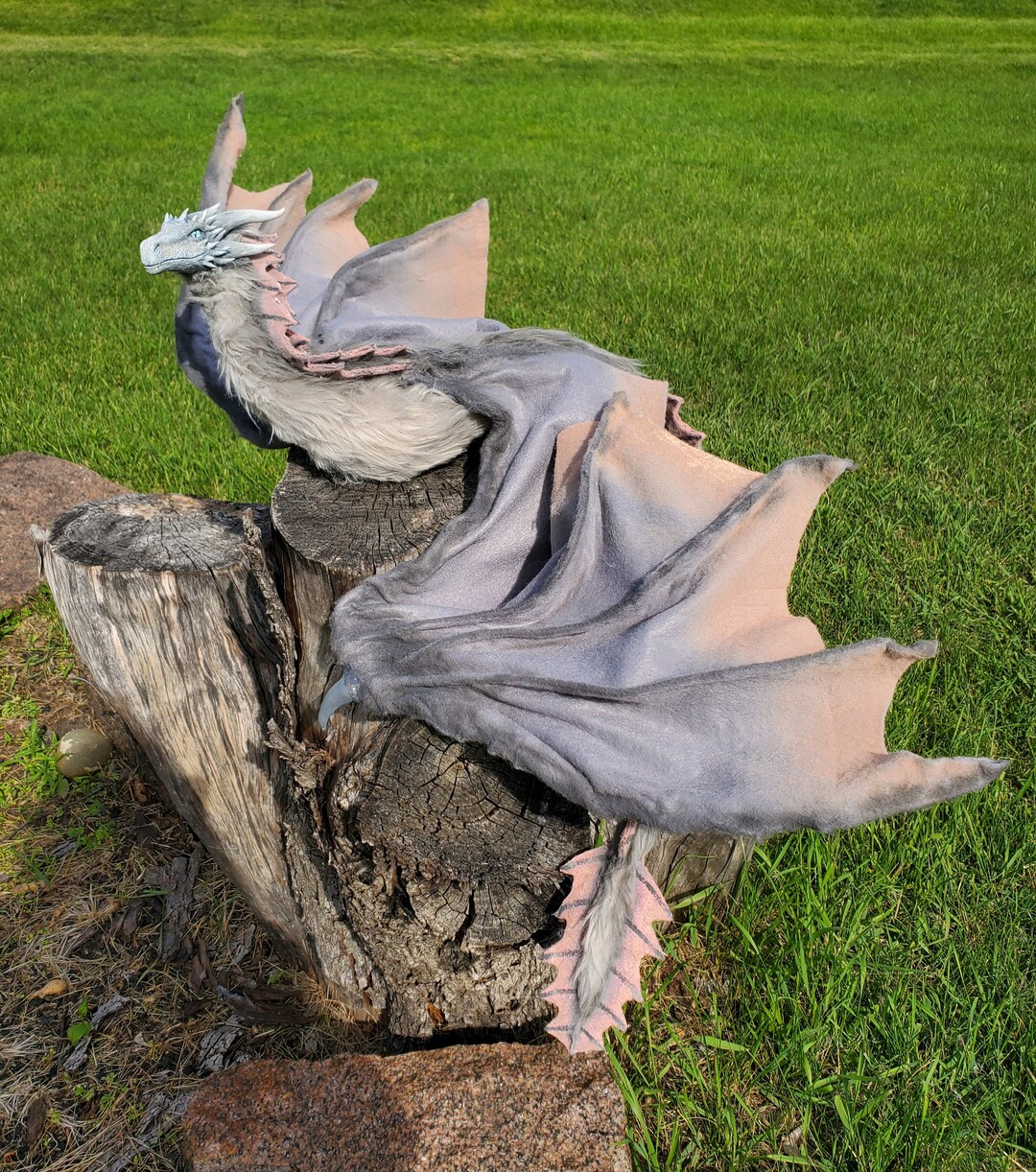 Hotd Gray Seasmoke Inspired Dragon Art Doll Got - Etsy UK