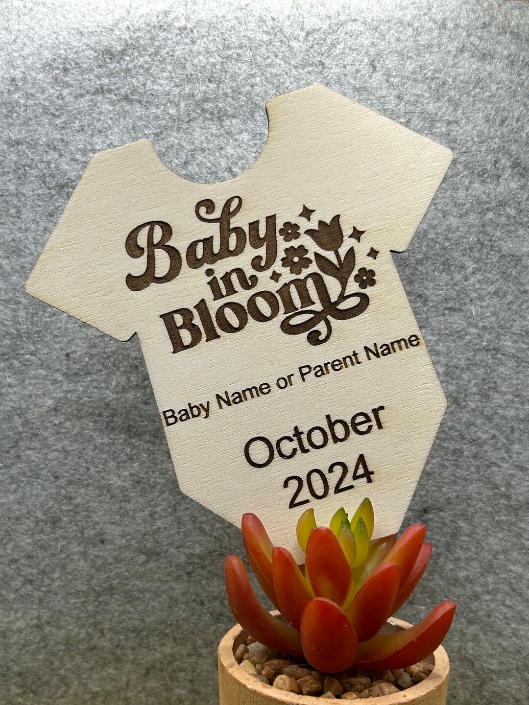 Baby in Bloom/ Baby Shower Display/ Custom Display/ Baby Shower Baby in ...