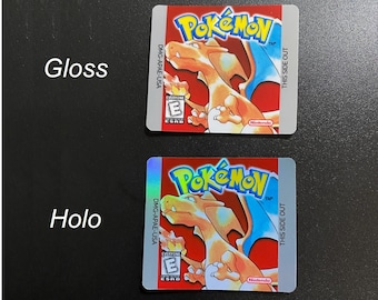 Pokemon Crystal Version Gameboy Replacement Label Precut Decal ...