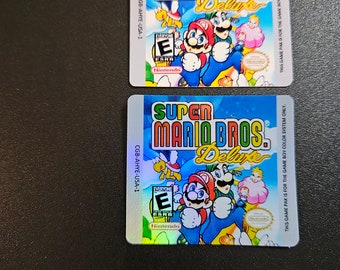 Super Mario Bros. Deluxe Replacement Label CGB-AHYE-USA - Etsy