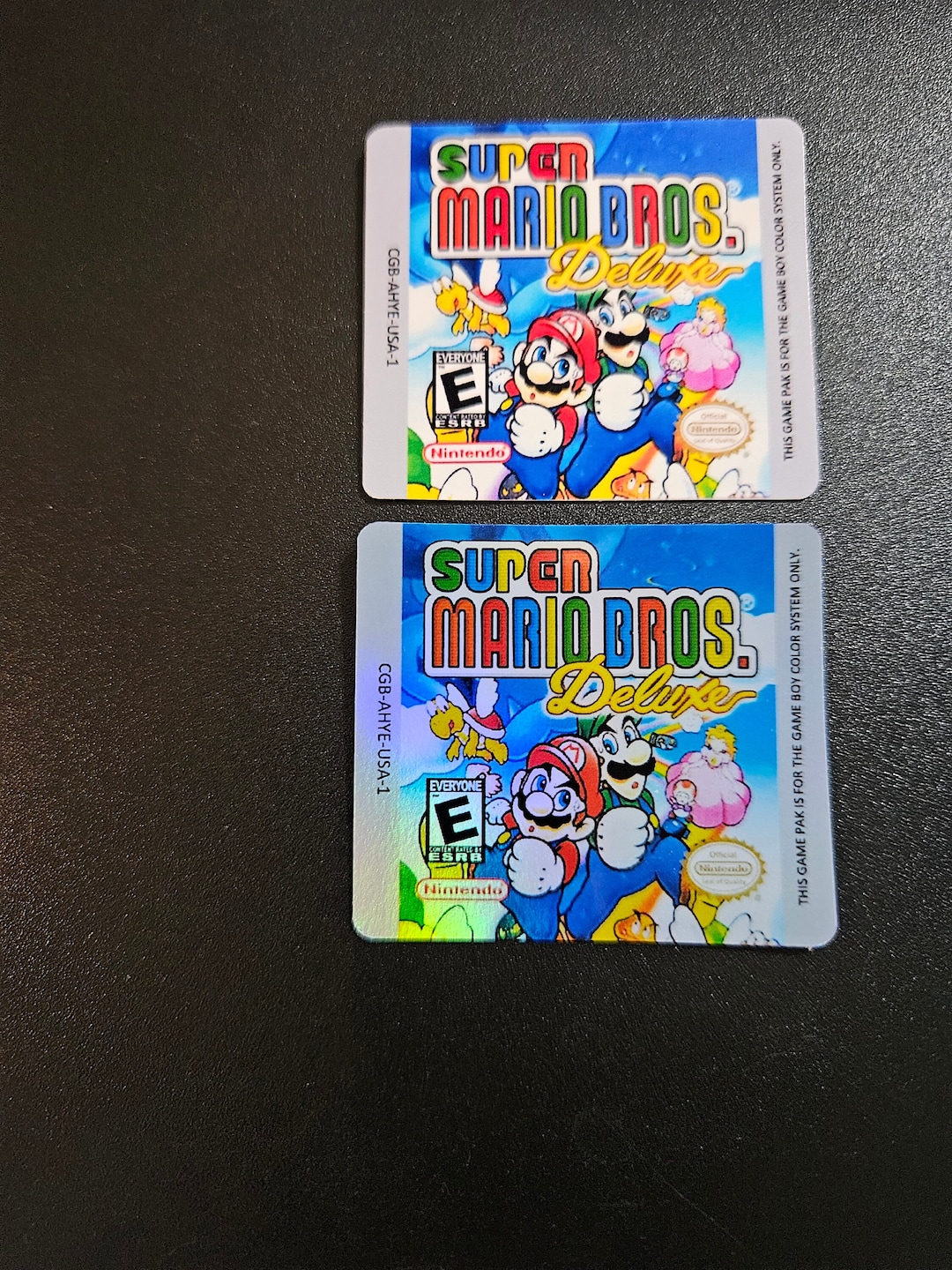 Super Mario Deluxe Gameboy Color Replacement Label Gloss or Holo - Etsy