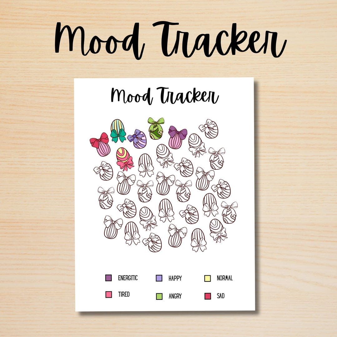 Easter Mood Tracker Printable | Spring Mood Tracker PDF | Easter Egg ...