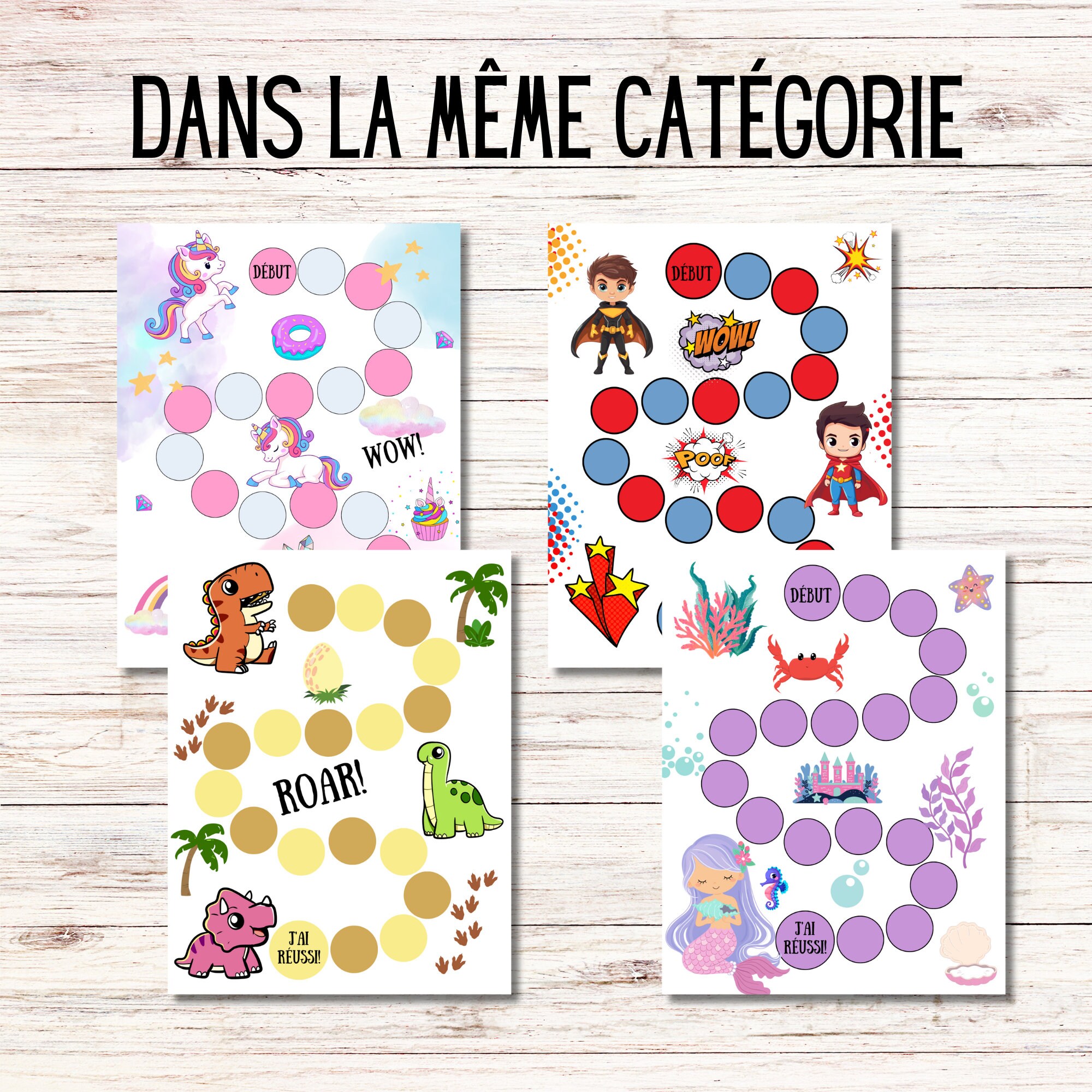 Construction Site Reward Chart, Reward Chart in French, Printable ...