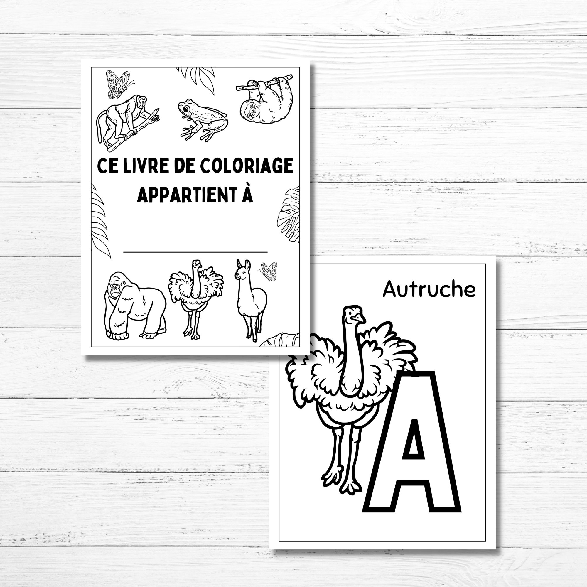 Alphabet Coloring Pages in French, Coloring Pages for Kindergarten ...