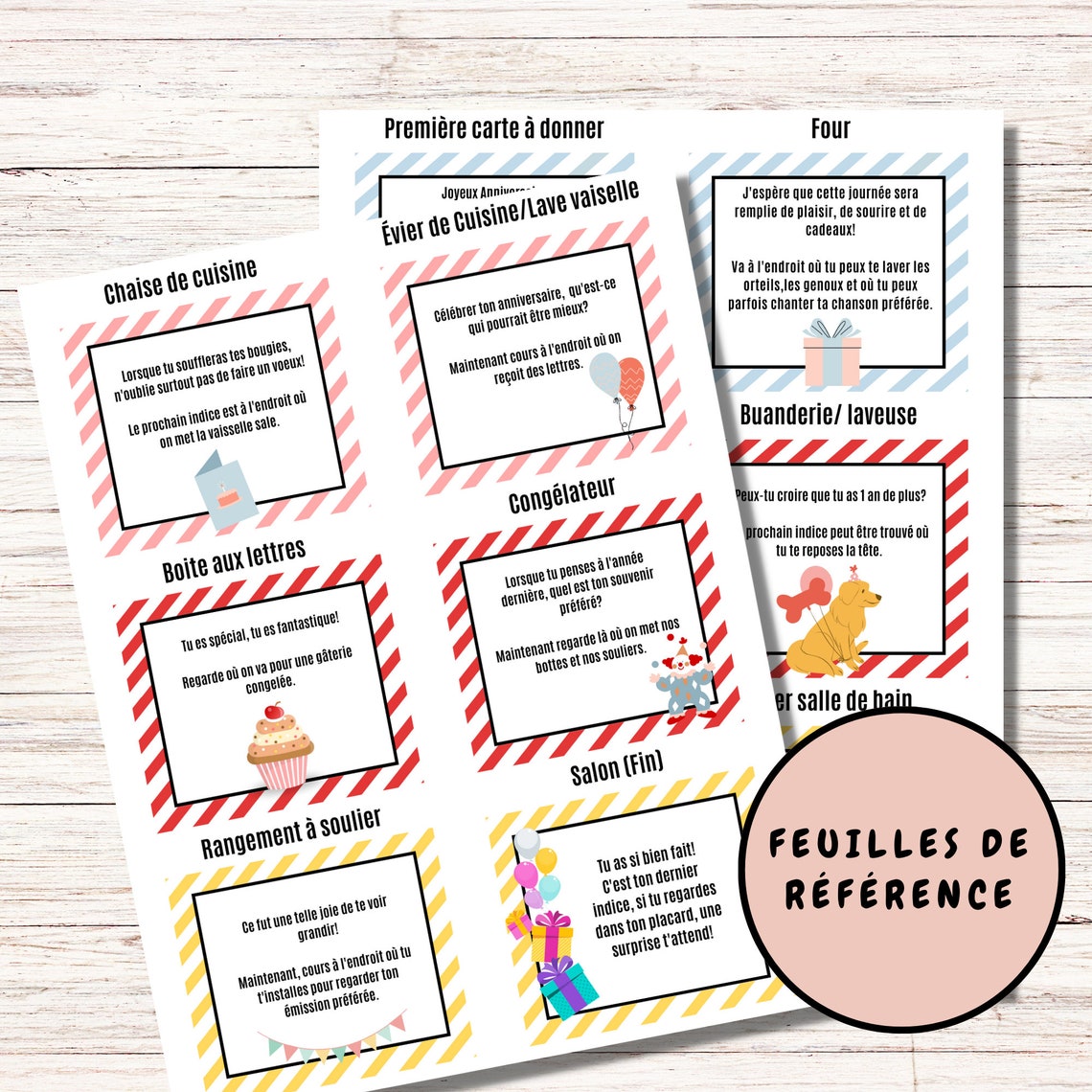 Chasse au Trésor d'anniversaire pour enfants, Chasse au Trésor de fêtes ...