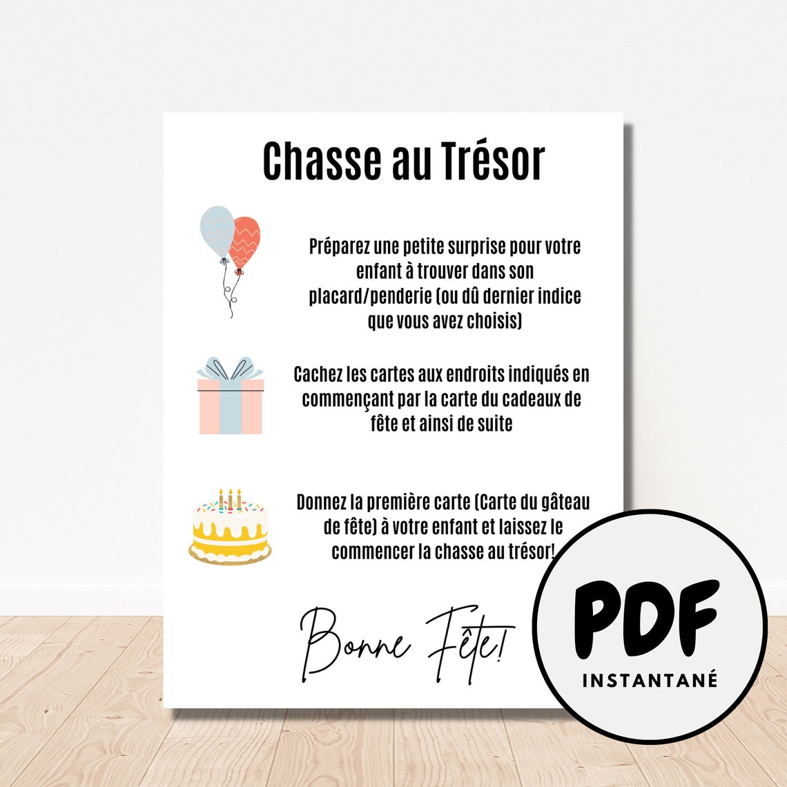 Chasse au Trésor d'anniversaire pour enfants, Chasse au Trésor de fêtes ...
