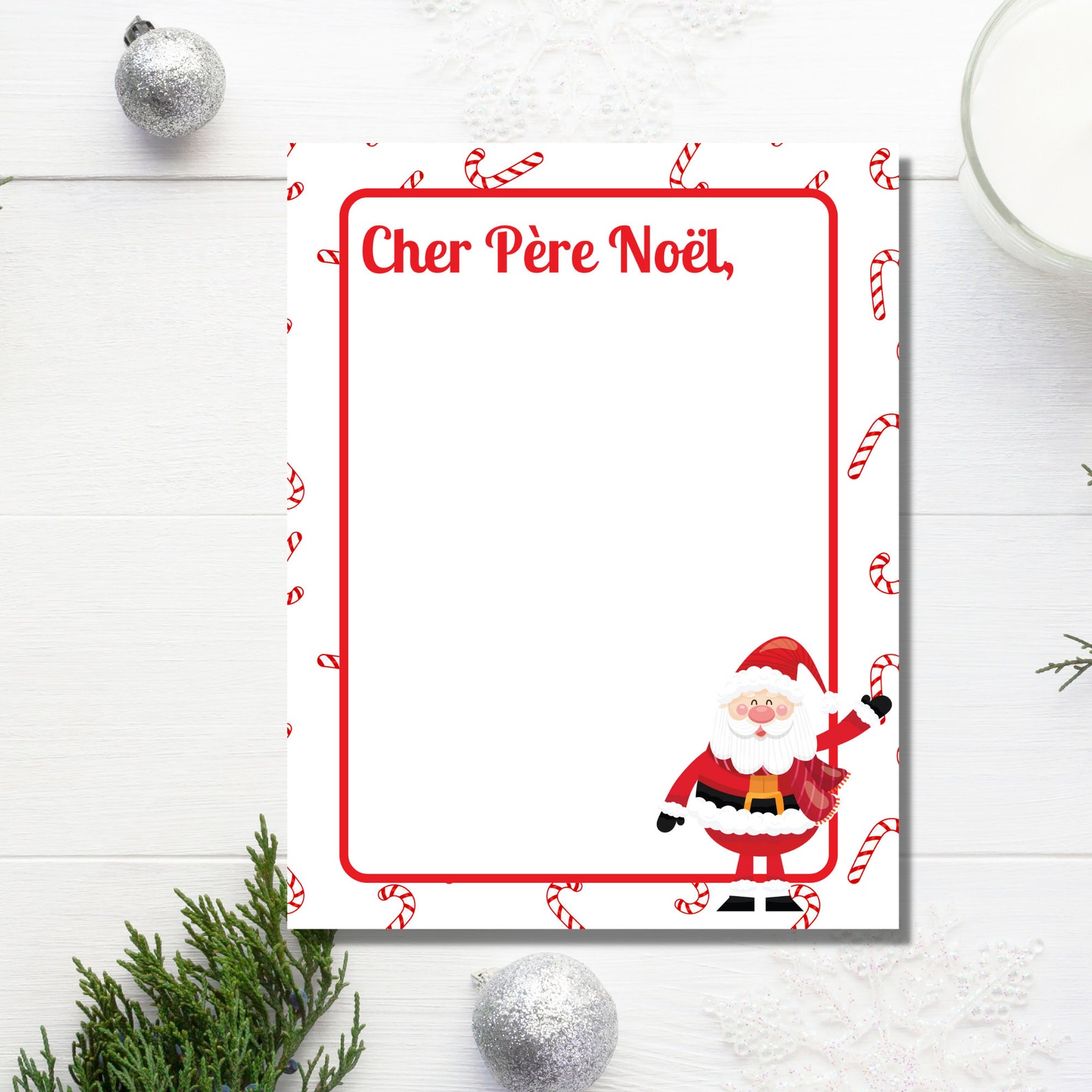 Lettre au Père Noël à imprimer, Lettre au Père Noël pour enfants, Liste ...