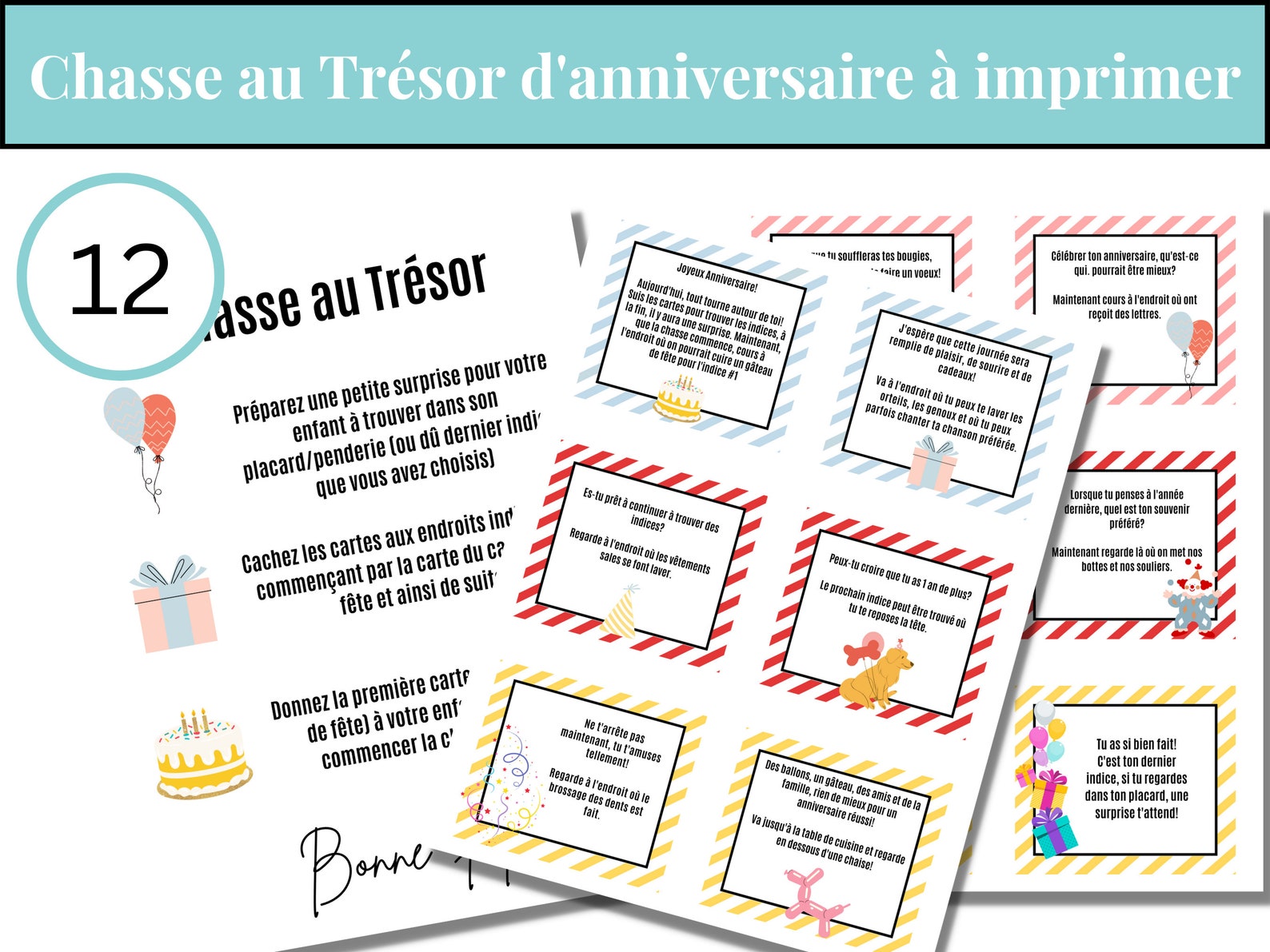 Chasse au Trésor d'anniversaire pour enfants Chasse au - Etsy Canada