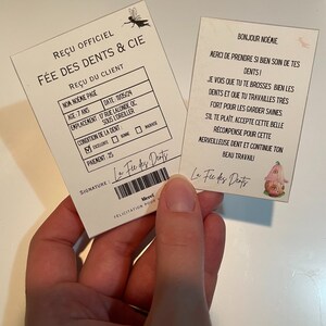 Tooth Fairy Letter in French, Editable Tooth Fairy Receipt With ...