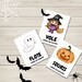 Flashcards de mouvement pour enfants d'halloween, carte d'action d ...