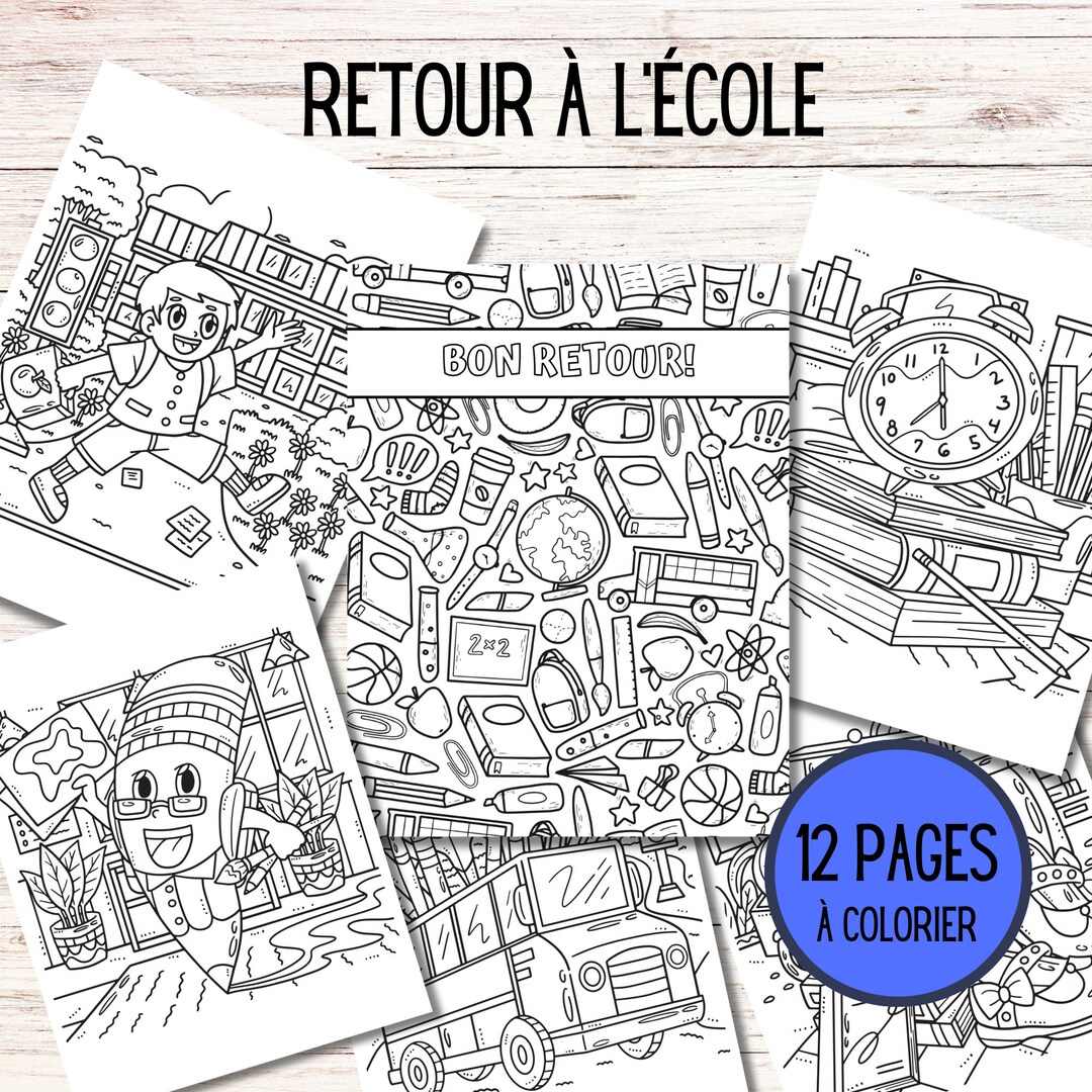 Back to School Coloring Pages, Welcome Back to School, Kids Activity ...