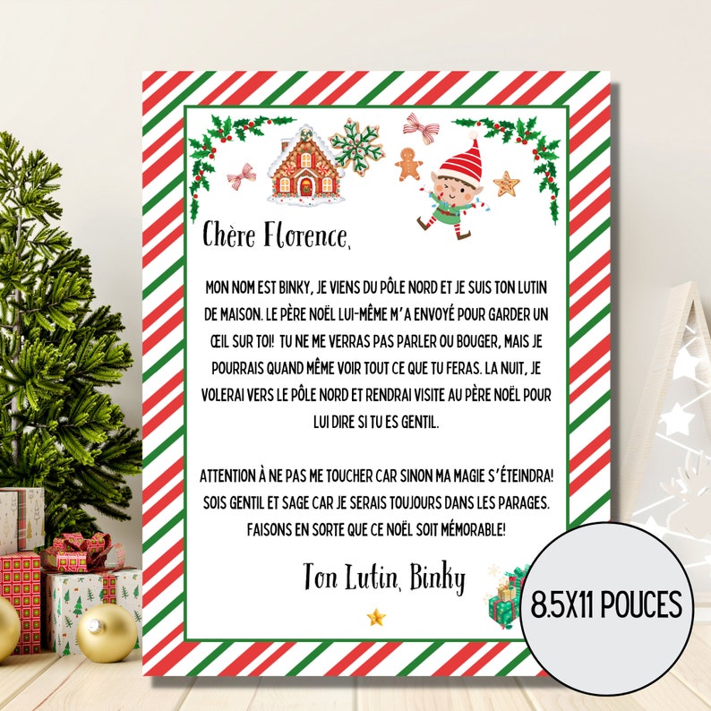 Customizable Christmas Elf Letter, Joke Elf Letter to Print, Elf Letter ...
